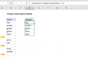 Count unique values - Excel formula | Exceljet